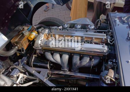 Old restored petrol engine example Stock Photo - Alamy