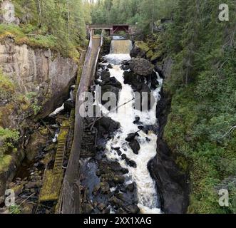 Auttiköngäs One of Finland’s most magnificent waterfalls in peaceful ...