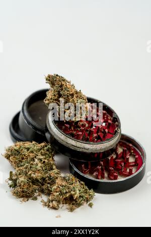 Marihuana medical bad cbd close up botanical background big size high ...