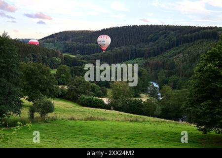 Panoramic view at the Ambleve river Stock Photo - Alamy