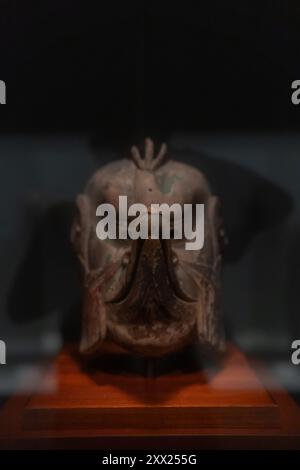 Ancient warrior masks Stock Photo - Alamy