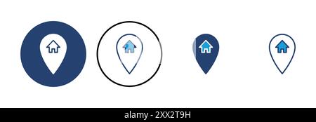 address icon vector. home location icon vector Stock Vector Image & Art ...