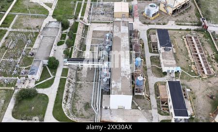 LHASA, CHINA - AUGUST 8, 2024 - The Yangbajing geothermal Power Station ...