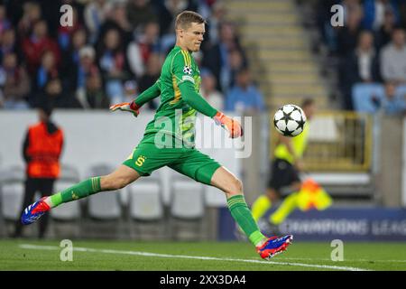 Peter Vindahl of Sparta Praha seen in action during the UEFA Conference ...