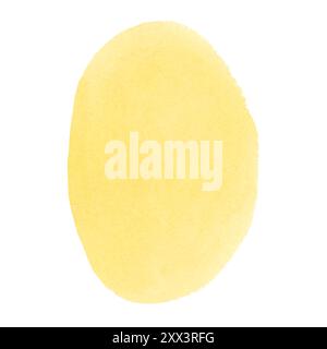 Watercolor illustration of a blob in yellow, green colors. Isolated ...