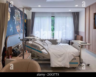 A children's hospital room in Bangkok Hospital on Ko Samui, with ...