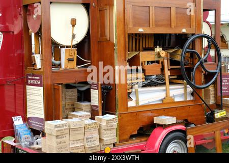 Reverse side of a showground Carousel Pipe Organ showing the layout of ...