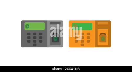 Attendance machine icon. sign for mobile concept and web design. vector ...