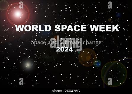 digital banner for World Space Week 2024, highlighting the theme Space ...