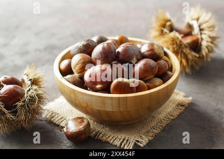 sweet, chestnuts, castañas, Castanea, sativa, prickly, prickle, nuts ...