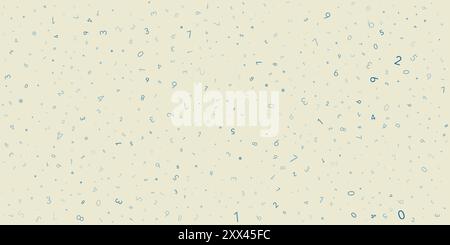 Various Colorful Randomly Placed, Sized and Oriented Numbers Pattern ...