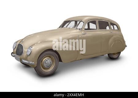 Historic Kammback vehicle isolated in white back with shadow Stock ...