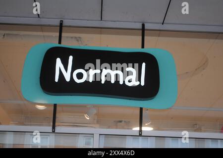 Copenhagen/ Denmark/22 August 2024/ Normal store shoppers in danish ...