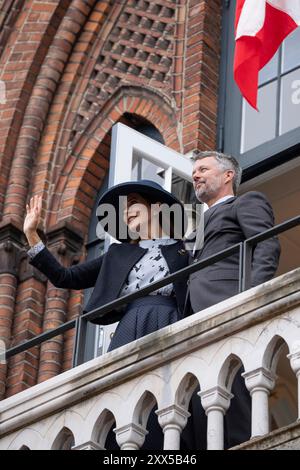 Vejle, Denmark. 22nd Aug, 2024. The royal couple, Queen Mary and King ...