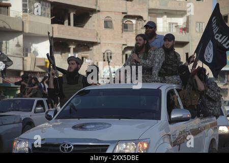Islamic State fighters from more than 80 different countries carrying ...
