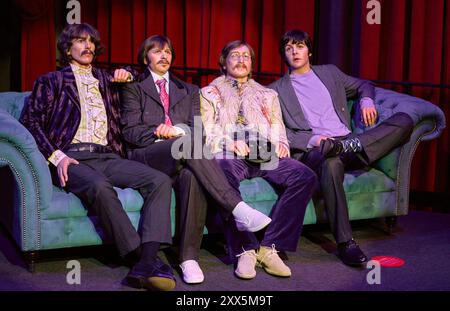 The Beatles figures in the Wax Museum in Barcelona, Spain Stock Photo ...