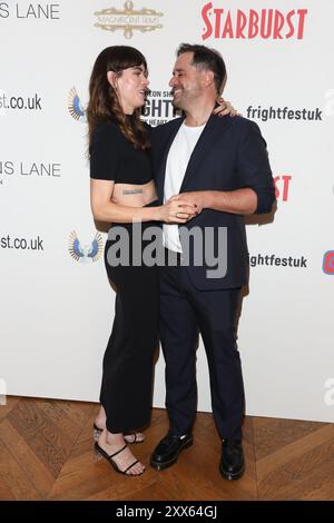 JJ Nolan and Johnny Wickham attend The Invisible Raptor premiere on day ...