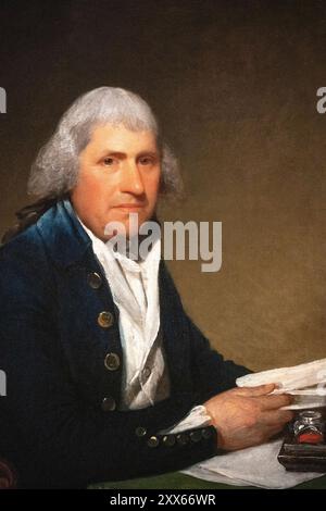 A portrait of Richard Yates painted by Gilbert Stuart between 1793 and ...