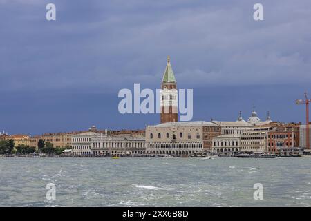 A beautiful view of The Saint Mark's Basilica on a sunny day under a ...