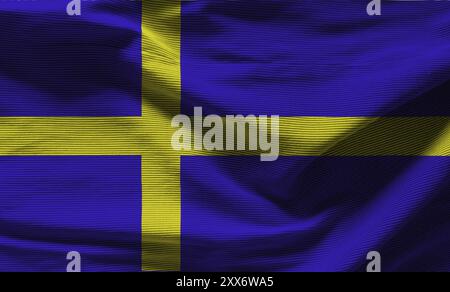 Sweden flag textured on background Stock Photo - Alamy