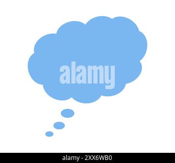 think cloud icon illustrated in vector on white background Stock Photo ...