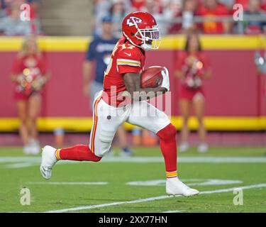 August 22, 2024: Kansas City Chiefs wide receiver Nikko Remigio (81 ...