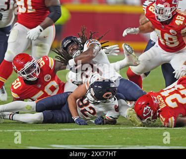 Chicago Bears running back Ian Wheeler (33) scores a touchdown during ...