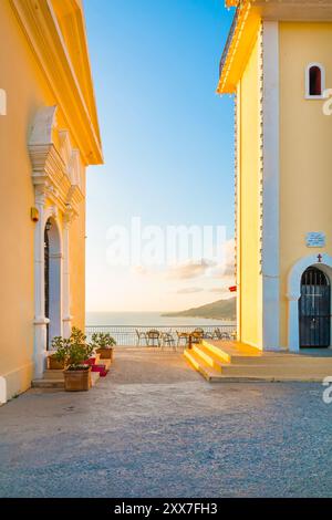 Sunrise. Bochali viewpoint in Zante, Zakynthos, Greece, popular travel ...