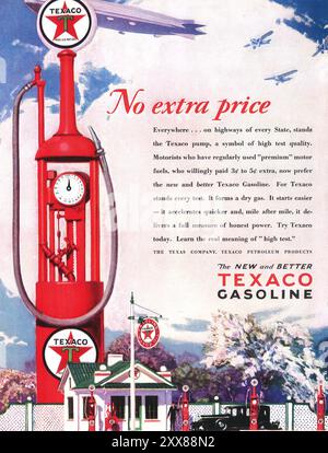 1920s USA Texaco Magazine Advert Stock Photo - Alamy