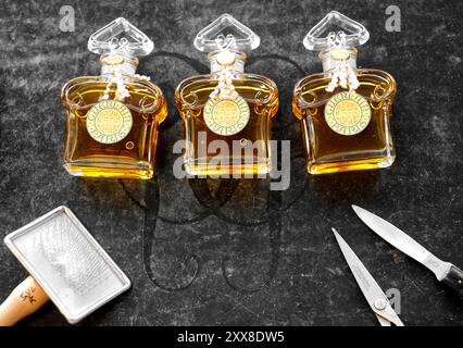 France, Yvelines, Orphin, Guerlain perfume production factory Stock ...