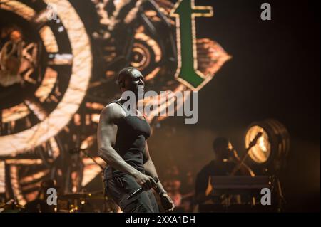British rapper, singer and songwriter Stormzy headlining and closing ...