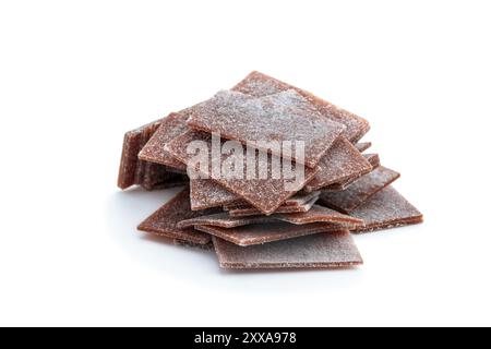 Fruit pastille slices isolated on a white background Stock Photo - Alamy