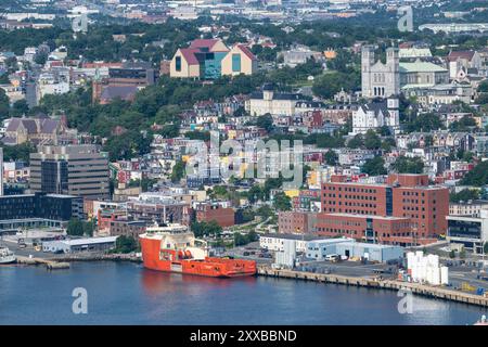 View of downtown St. John’s, Newfoundland, showing The Rooms ...