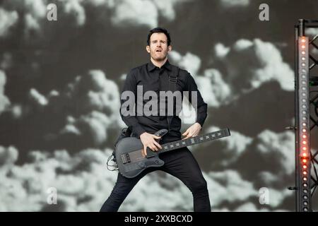 Leeds, England, 23rd August, 2024. 21 Savage playing the Main Stage at ...