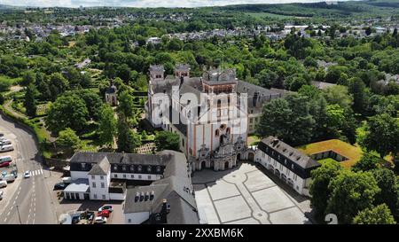 drone photo Saint Matthias Abbey Trier Germany europe Stock Photo - Alamy
