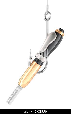 Beauty Injections, concept. 3D rendering isolated on white background ...