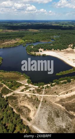 drone photo Lommelse Sahara Belgium europe Stock Photo - Alamy