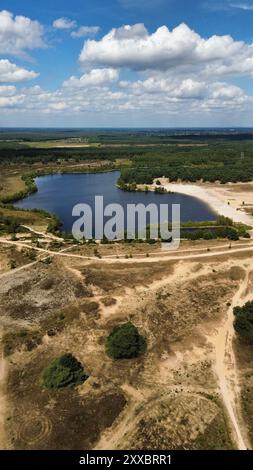 drone photo Lommelse Sahara Belgium europe Stock Photo - Alamy
