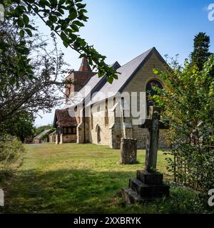 Tudeley church in Kent which has windows by Marc Chagall Stock Photo ...