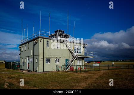 Airfield Control Tower - the WW2 vintage control tower at the active ...