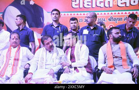 PATNA, INDIA - AUGUST 23: BJP MP Ravishankar Prasad pay tribute to ...
