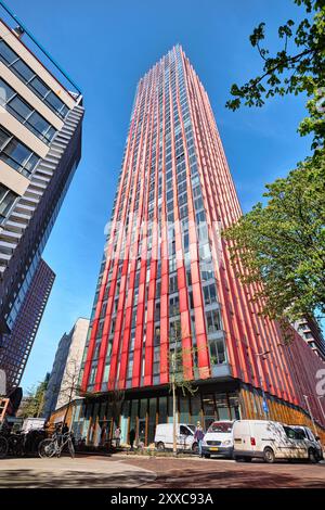 Rotterdam, Netherlands - The Red Apple apartment and mixed use building ...