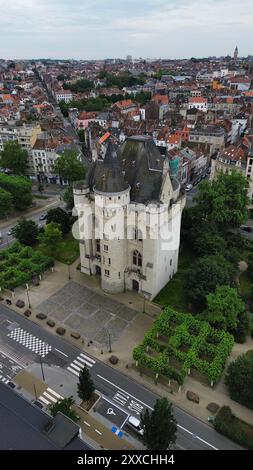 drone photo Hal Gate Brussels Belgium europe Stock Photo - Alamy