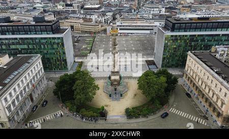 drone photo Congress column Brussels belgium europe Stock Photo - Alamy