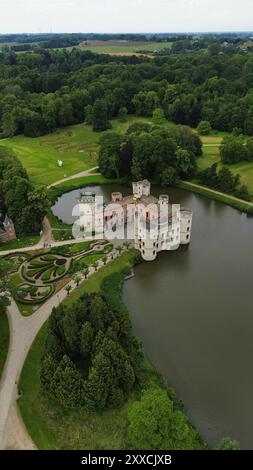 drone photo Bouchout castle Belgium europe Stock Photo - Alamy
