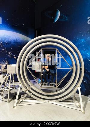 Euro Space Center, Belgium - April 25 2024: Plan Map of the interior ...