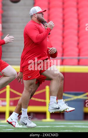 Kansas City Chiefs center Creed Humphrey arrives prior to the NFL Super ...