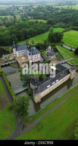 drone photo Jehay castle Belgium europe Stock Photo - Alamy