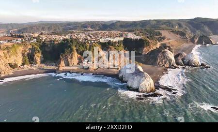 Large rocks natural monument Piedra de Iglecias Church stone on Chilean ...