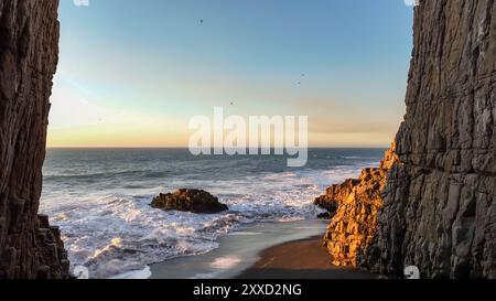 Large rocks natural monument Piedra de Iglecias Church stone on Chilean ...